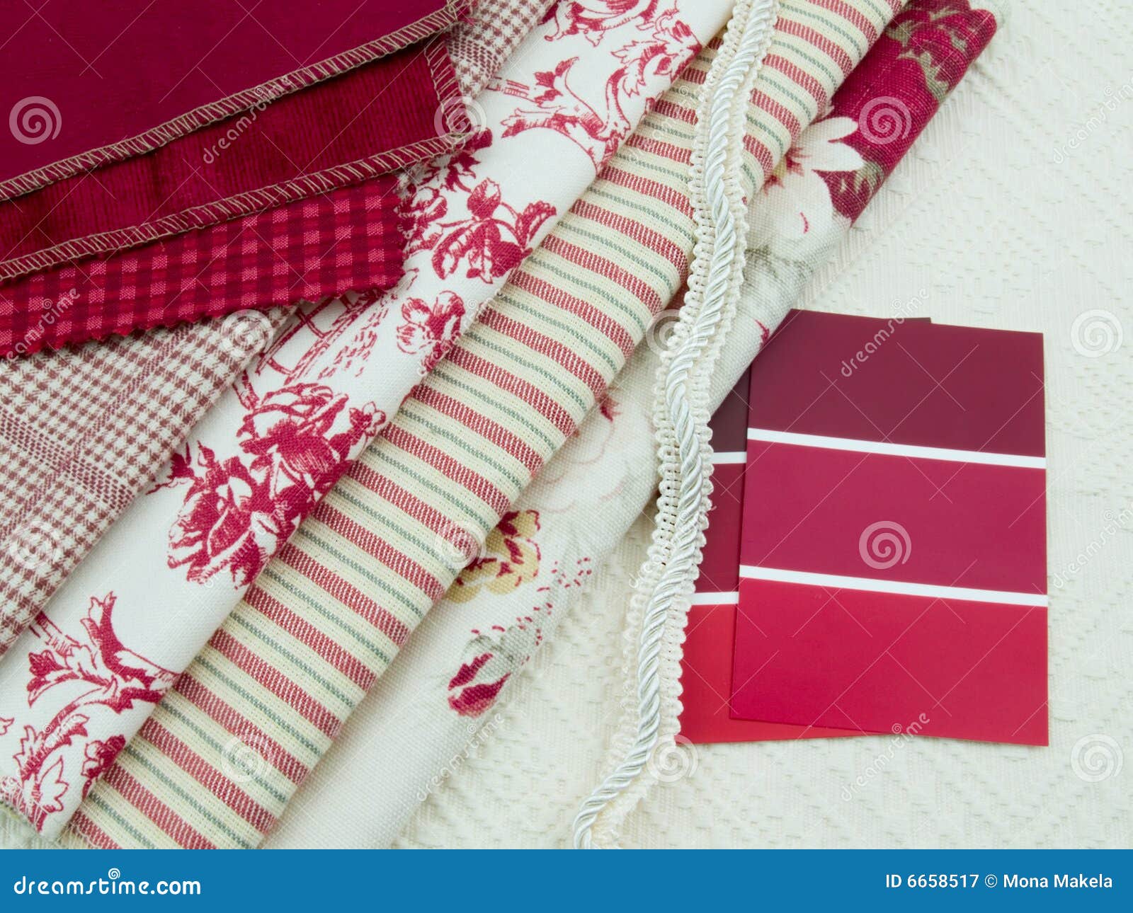 Red and White Interior Design Plan Stock Image - Image of options, home ...
