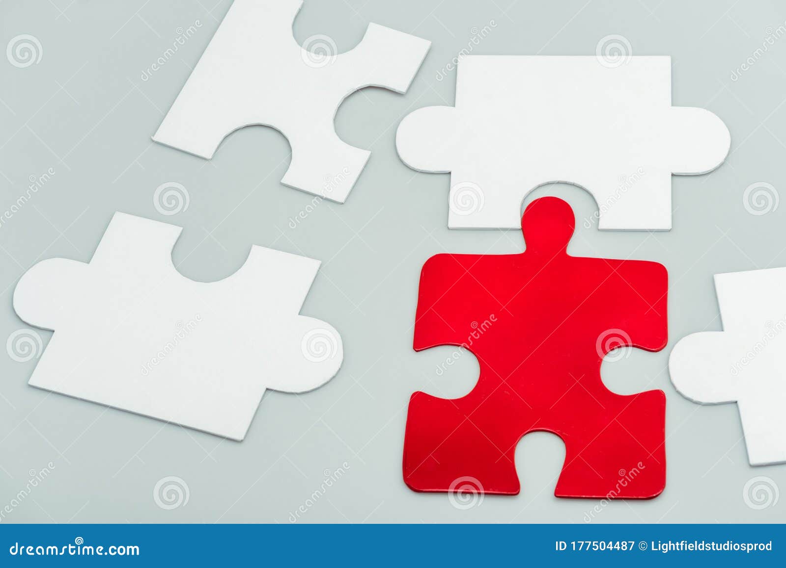 Red and White Jigsaw Pieces Stock Image - Image of pieces, white: 177504487