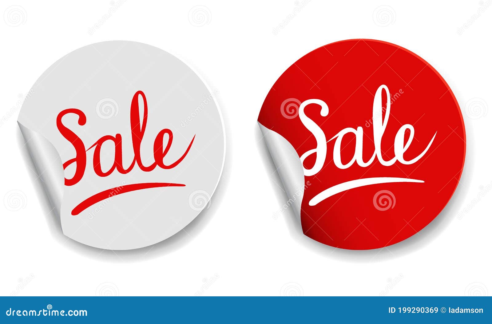 Red and White Labels White Background Stock Vector - Illustration of ...