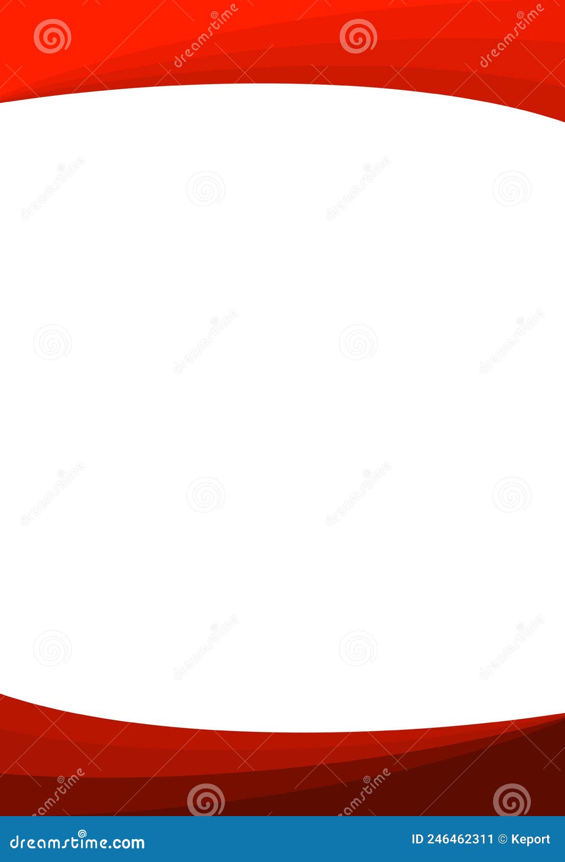 Red and White Layout Template with Copy Space Stock Illustration ...