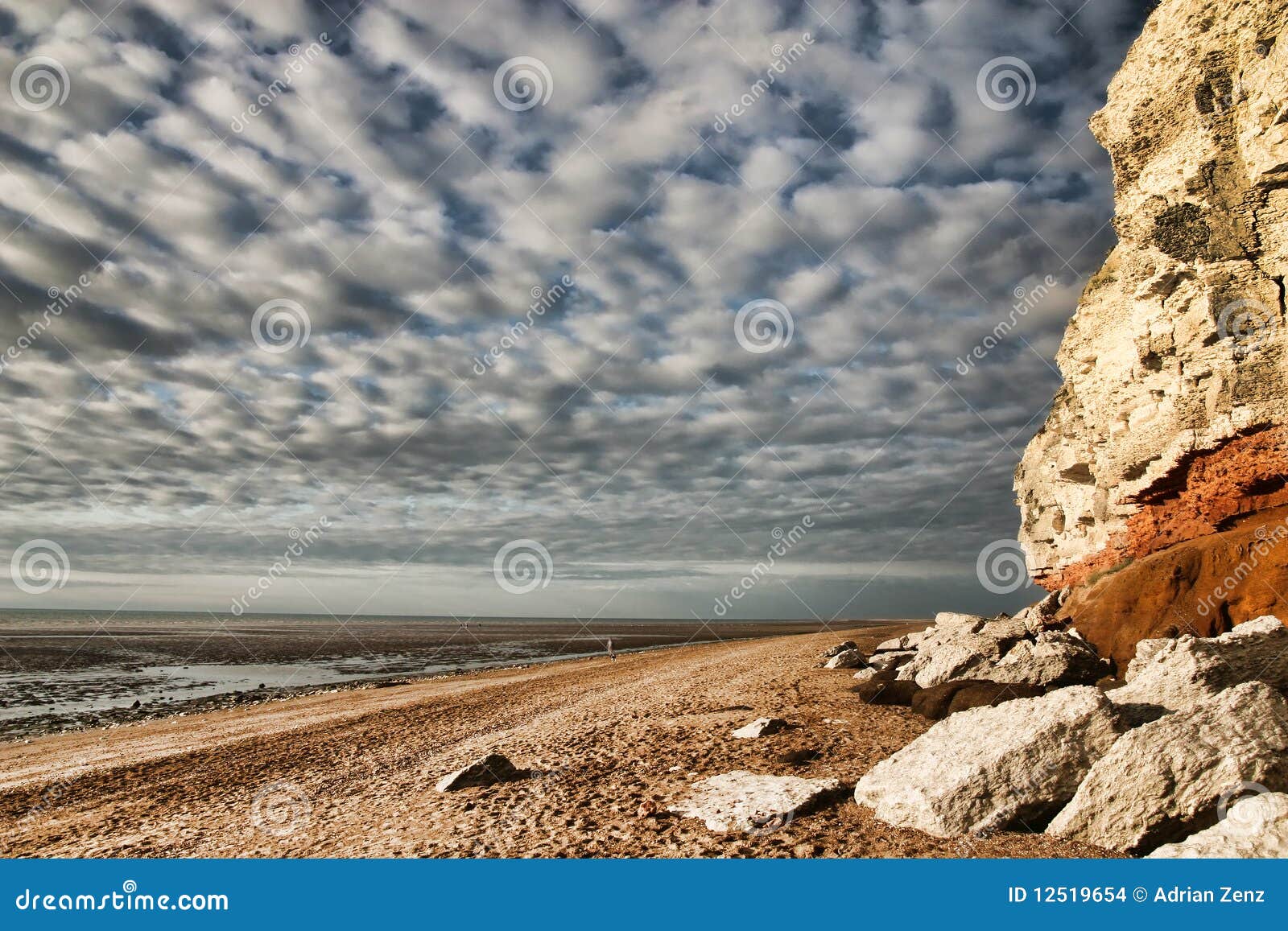 Red and White Limestone Cliffs Stock Photo - Image of attraction, blue ...