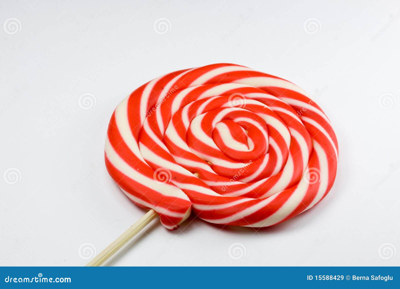 Red and white lollipop stock image. Image of yummy, food - 15588429