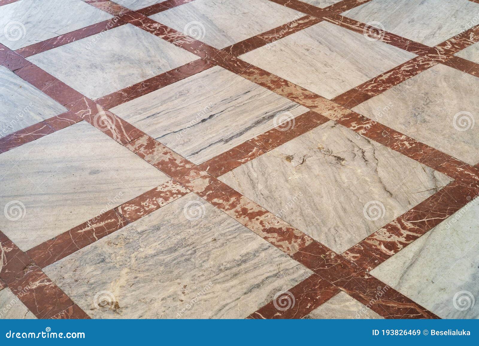 Red and White Marble Floor Surface Stock Image - Image of aged, marble ...