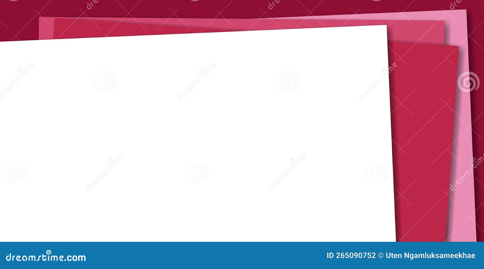 Red White Paper Cut Background Overlapping Layers Stock Vector ...