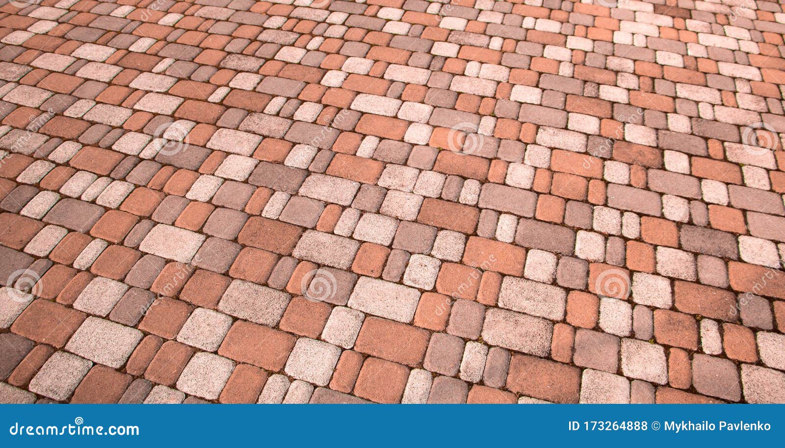 Red and White Pavement Tile Top View Stock Photo - Image of tile ...