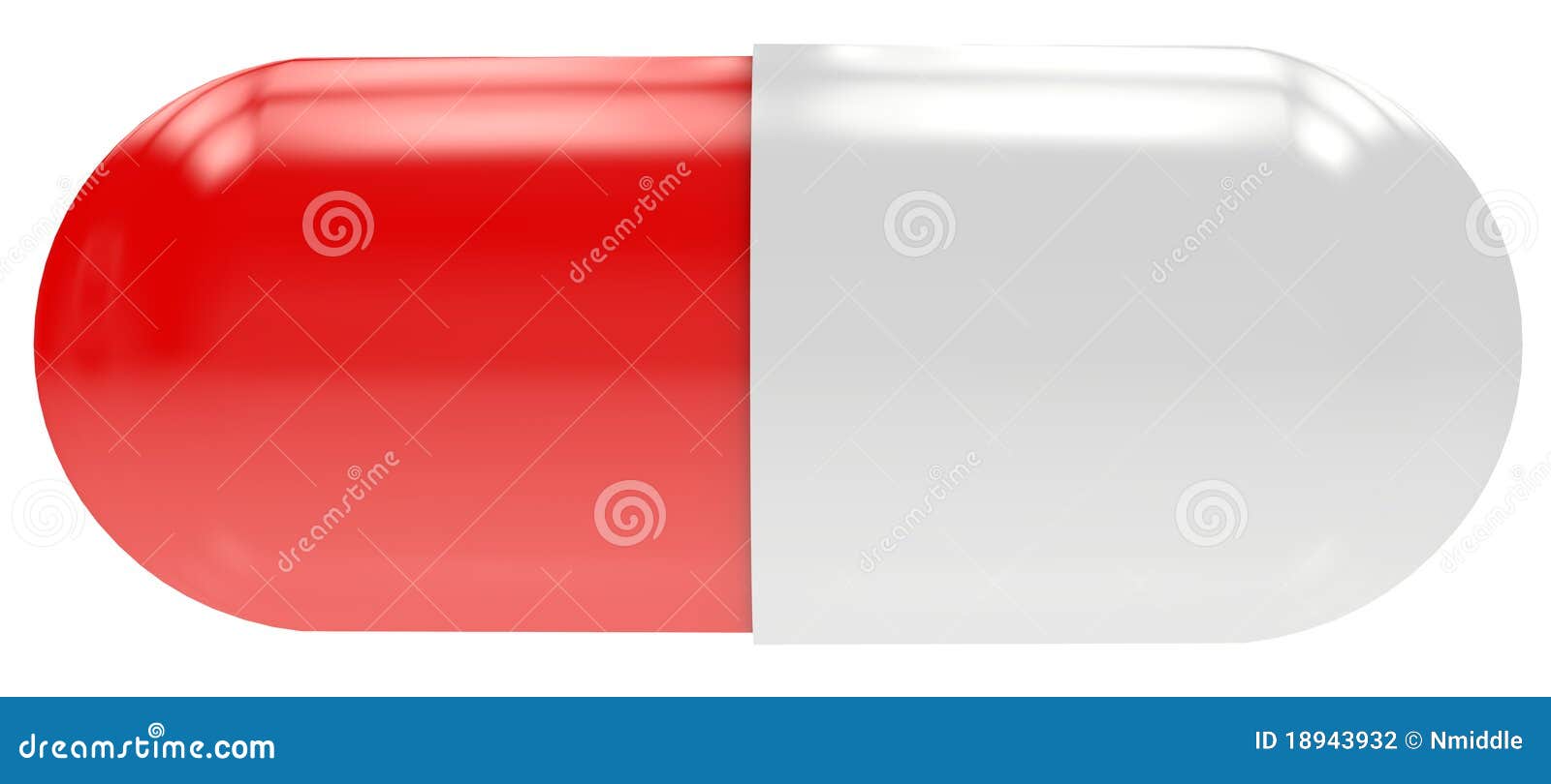 Red-White pill stock illustration. Illustration of health - 18943932