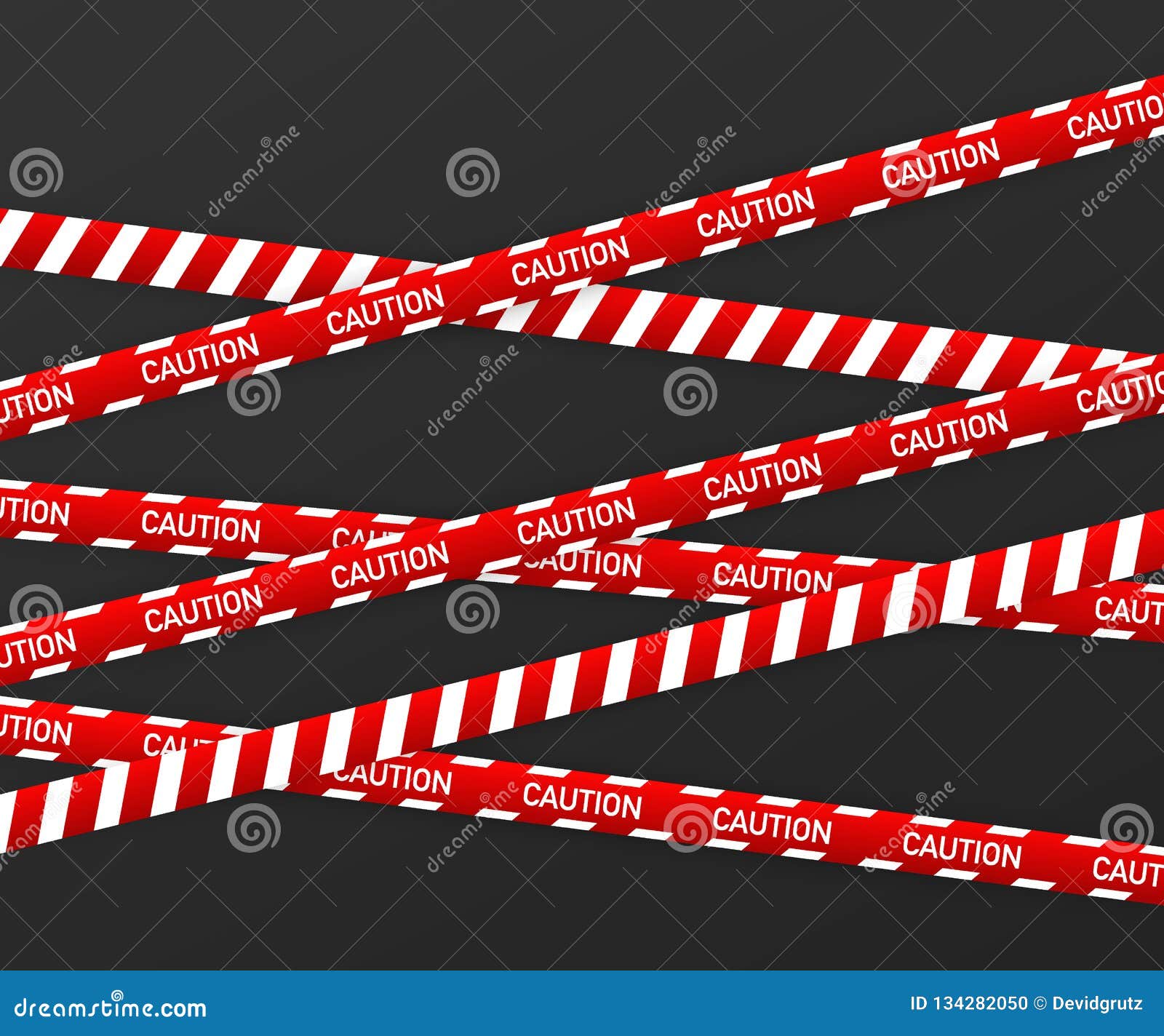 Red and White Police Stripe. Vector Illustration Stock Vector ...
