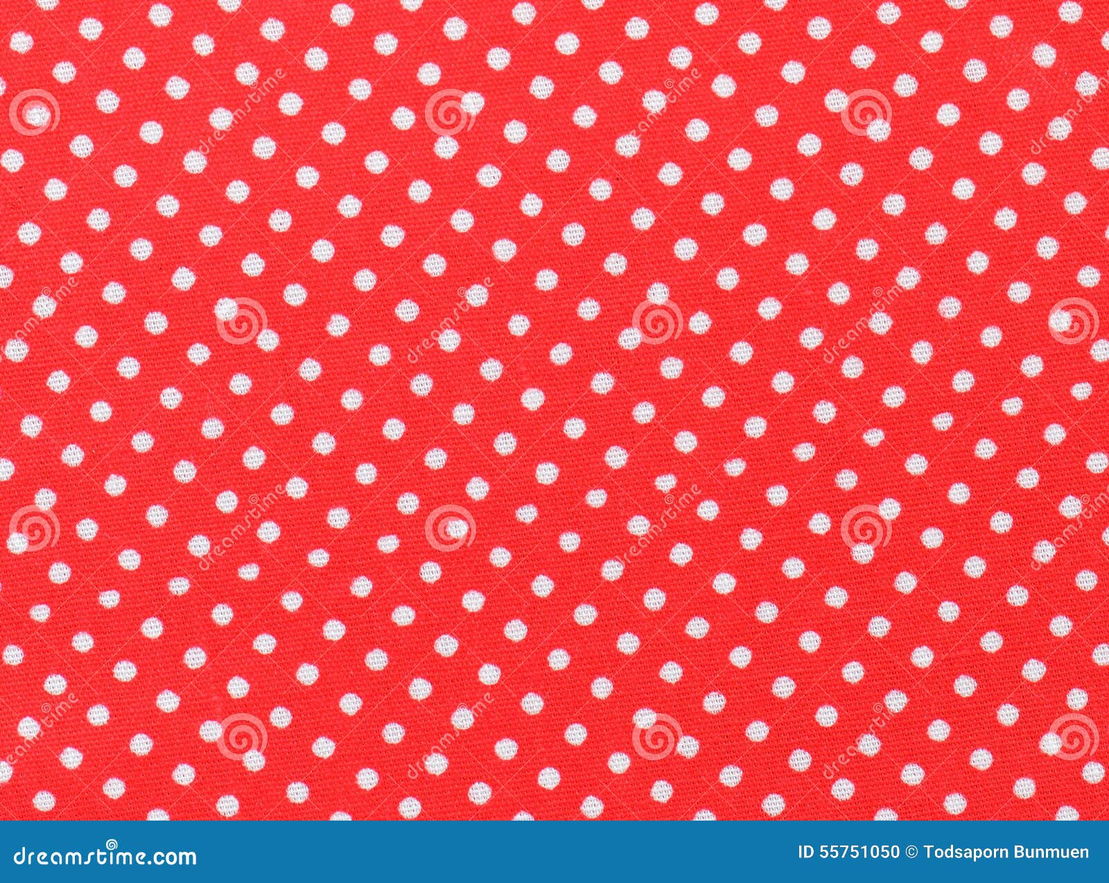 Red and White Polka Dot Fabric Stock Photo - Image of pattern, design ...