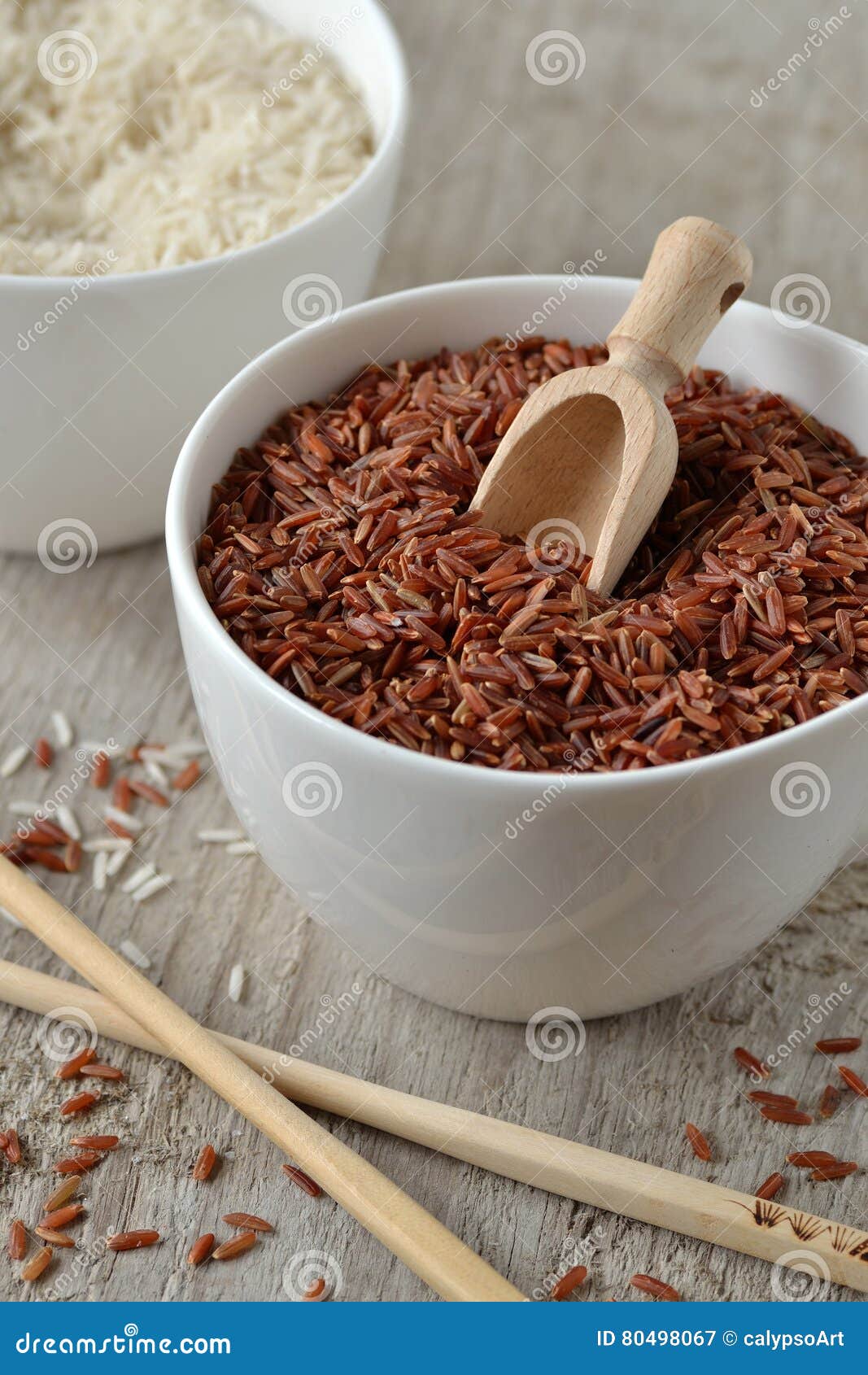 Red and white rice stock image. Image of white, grain - 80498067