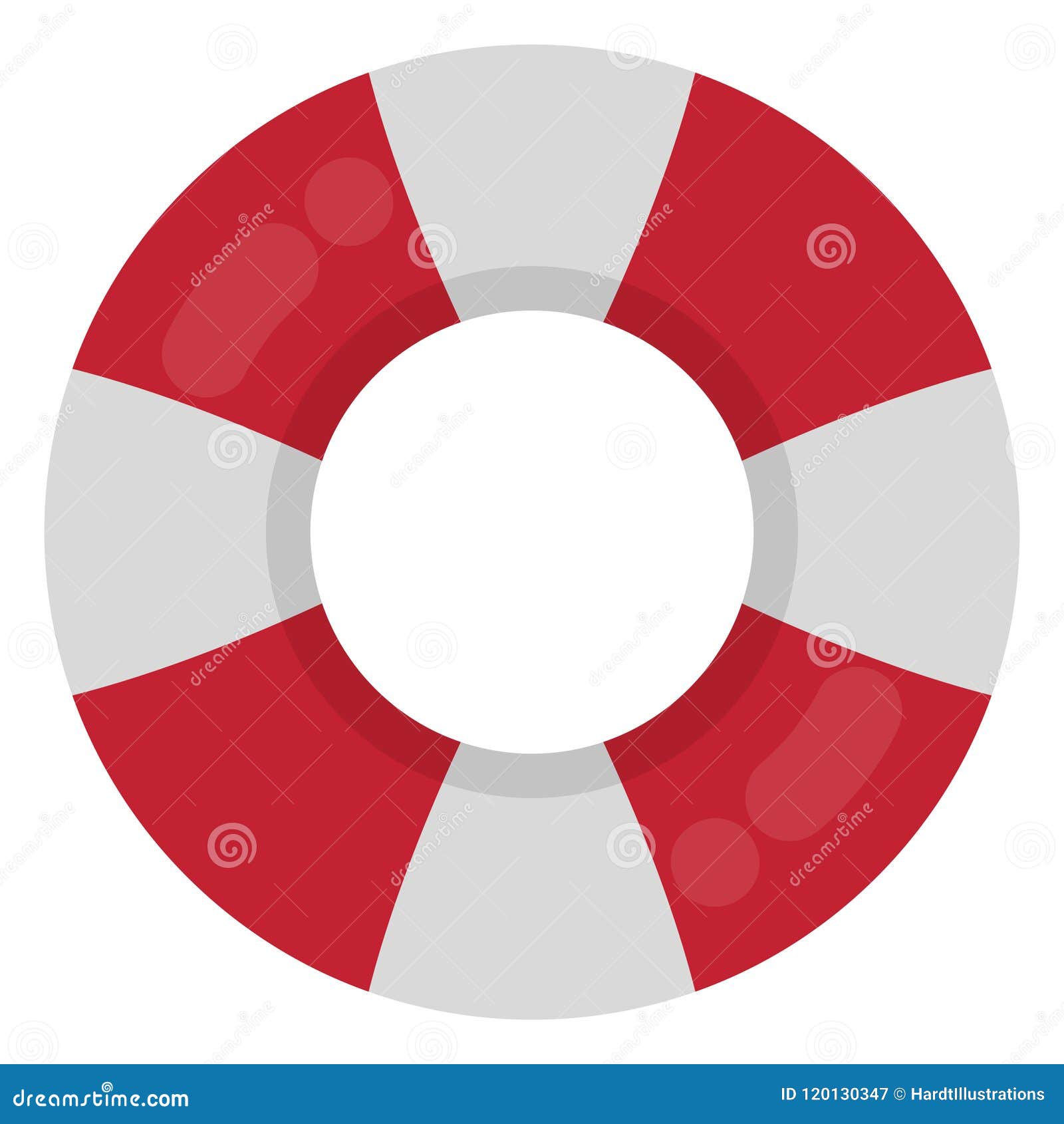 Red and White Ring Float stock vector. Illustration of inflatable ...