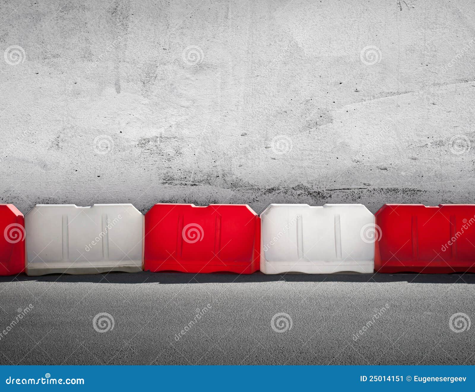 Red and white road barrier stock image. Image of control - 25014151