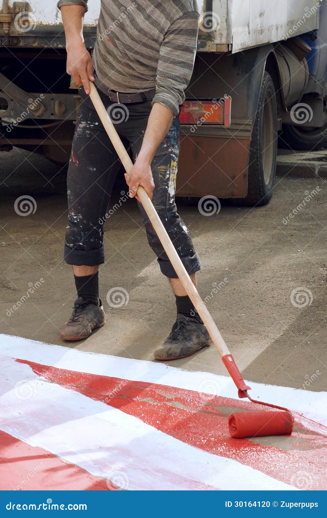 Road marking stock photo. Image of rubber, person, competition - 30164120