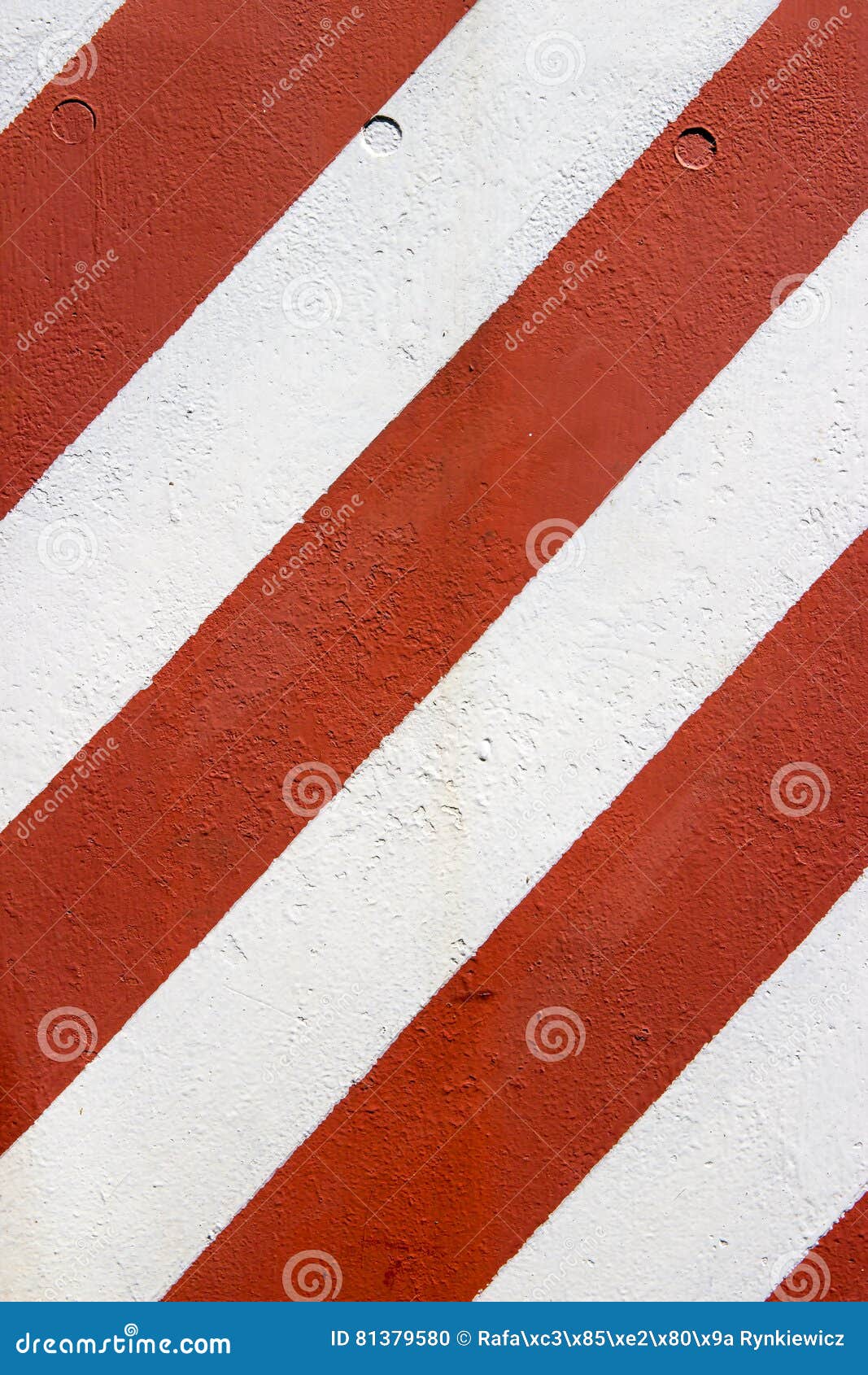 Red and white road marking stock photo. Image of gift - 81379580