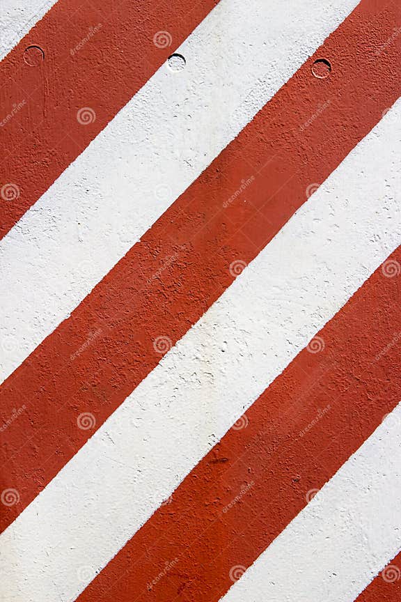 Red and white road marking stock photo. Image of gift - 81379580
