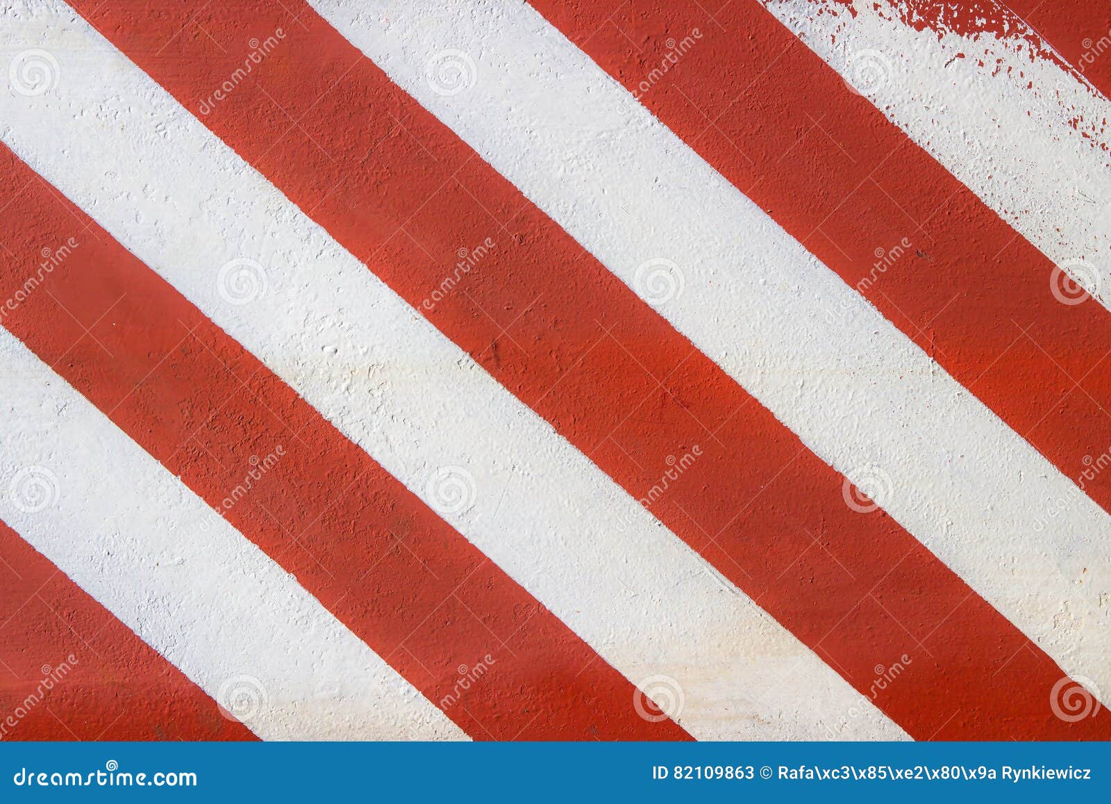 Red and white road marking stock image. Image of angle - 82109863