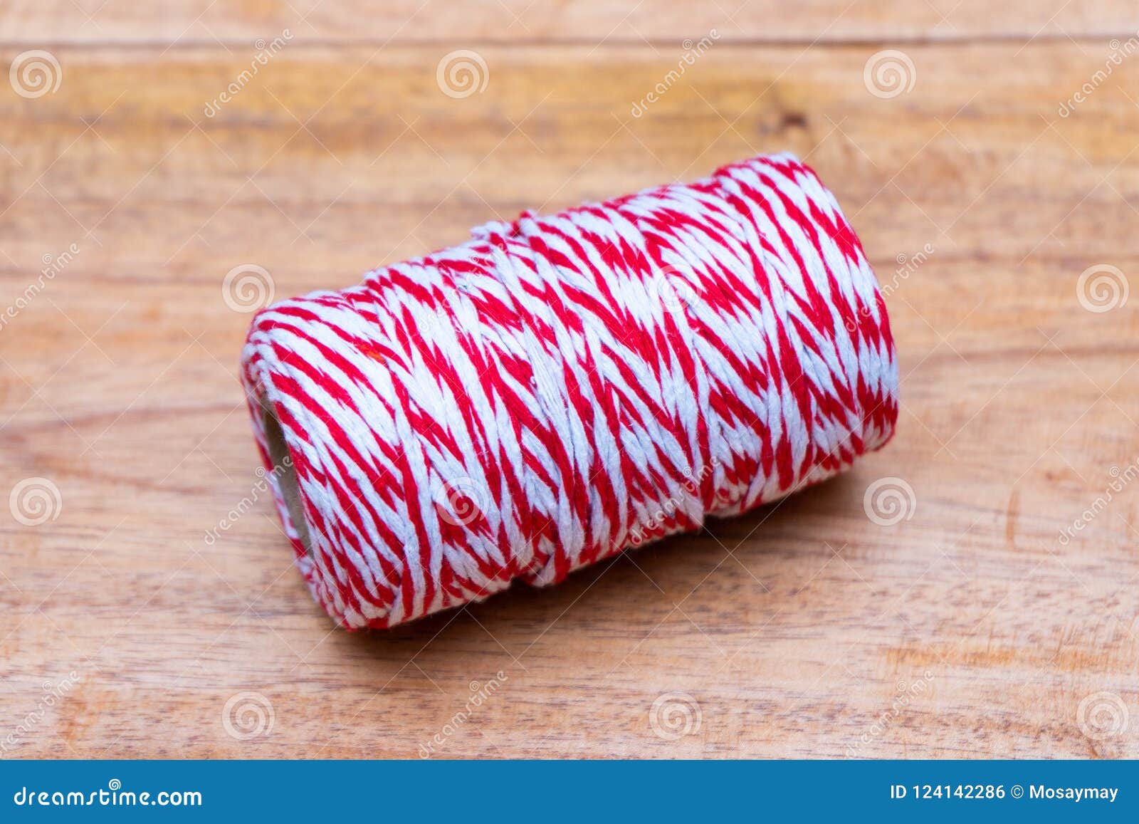 Red and White Rope for Bundle Mailing Box Stock Photo - Image of bundle ...