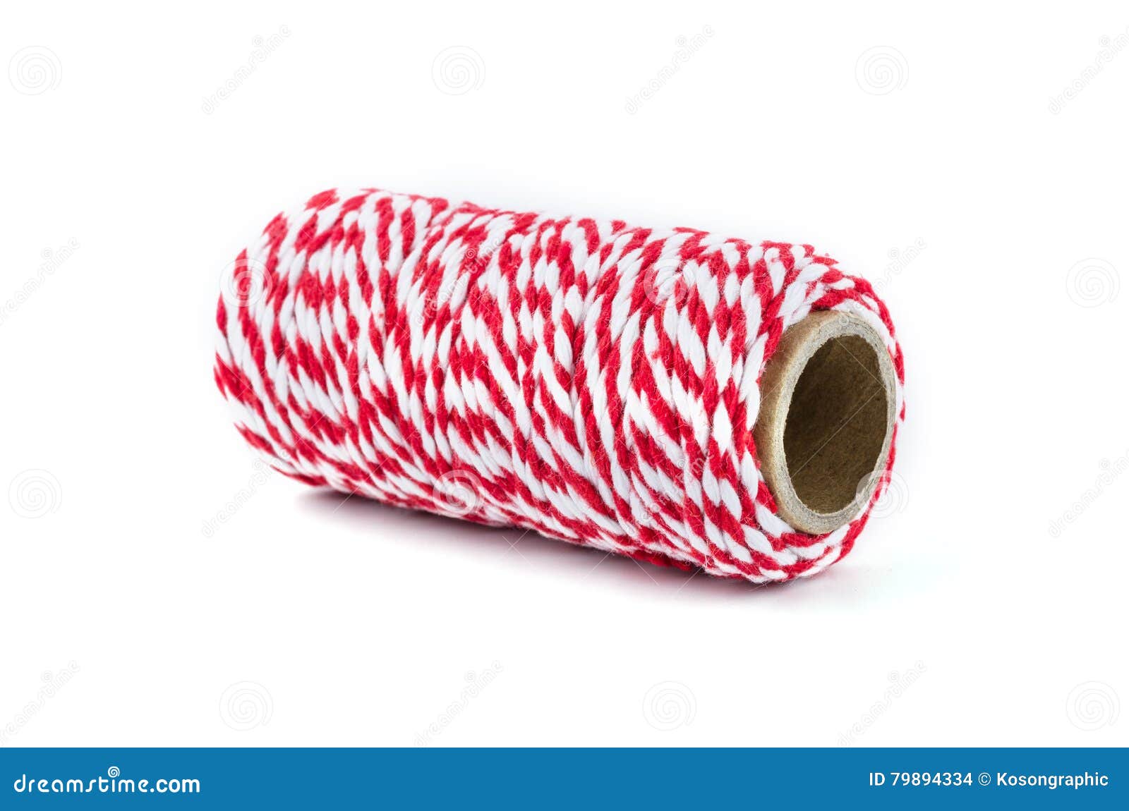 Red and White Rope Isolated on White Background Stock Photo - Image of ...