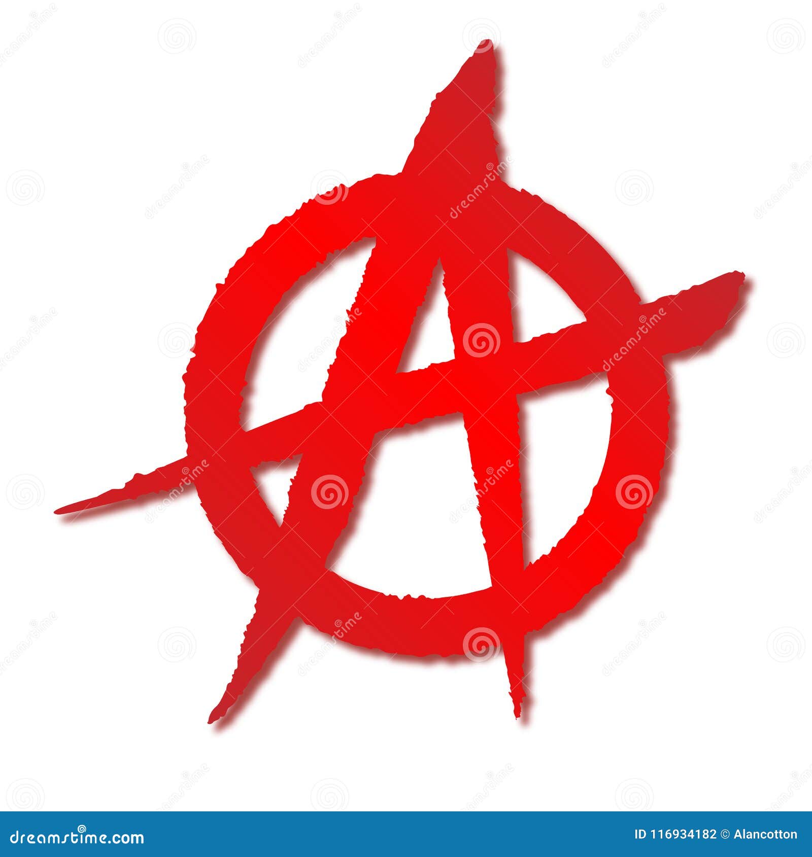 Red Anarchy Symbol stock vector. Illustration of revolution - 116934182