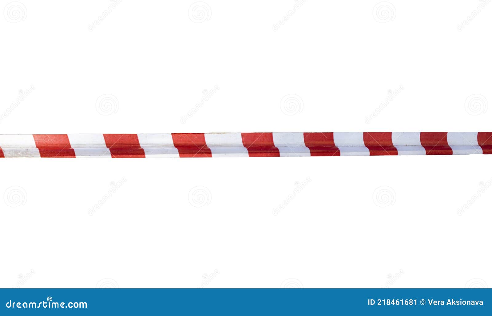 Red and White Safety Tape Isolated on White Background Stock Image ...