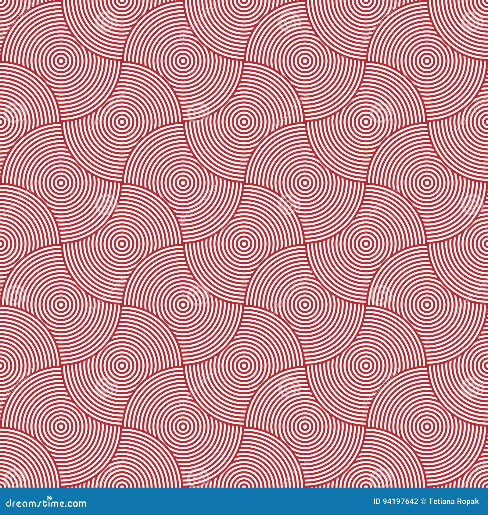 Red and White Seamless Pattern with Circles .Vector Illustration ...