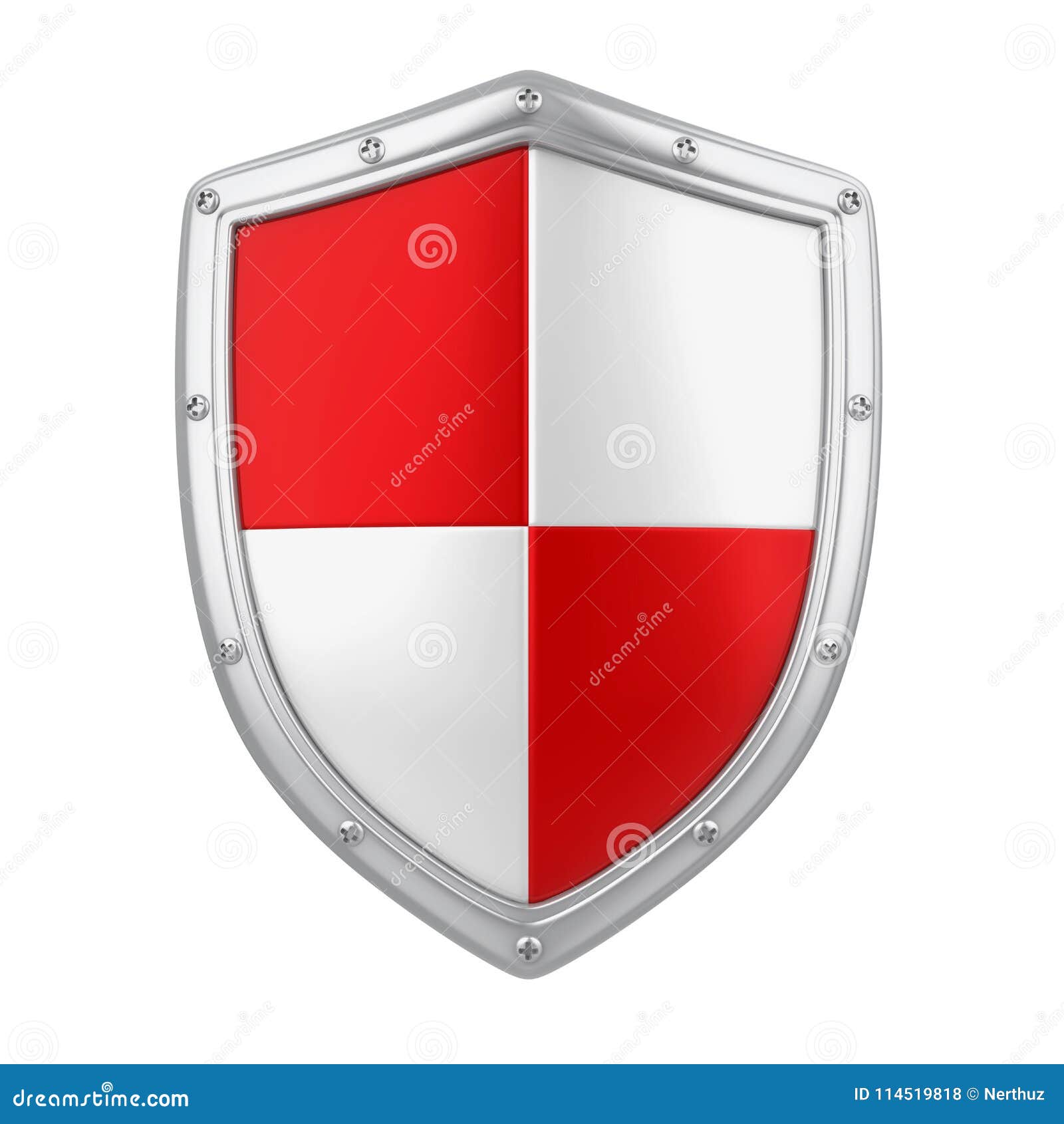 Set Of White Shield Icons. Outline Security Signs On Orange Background ...