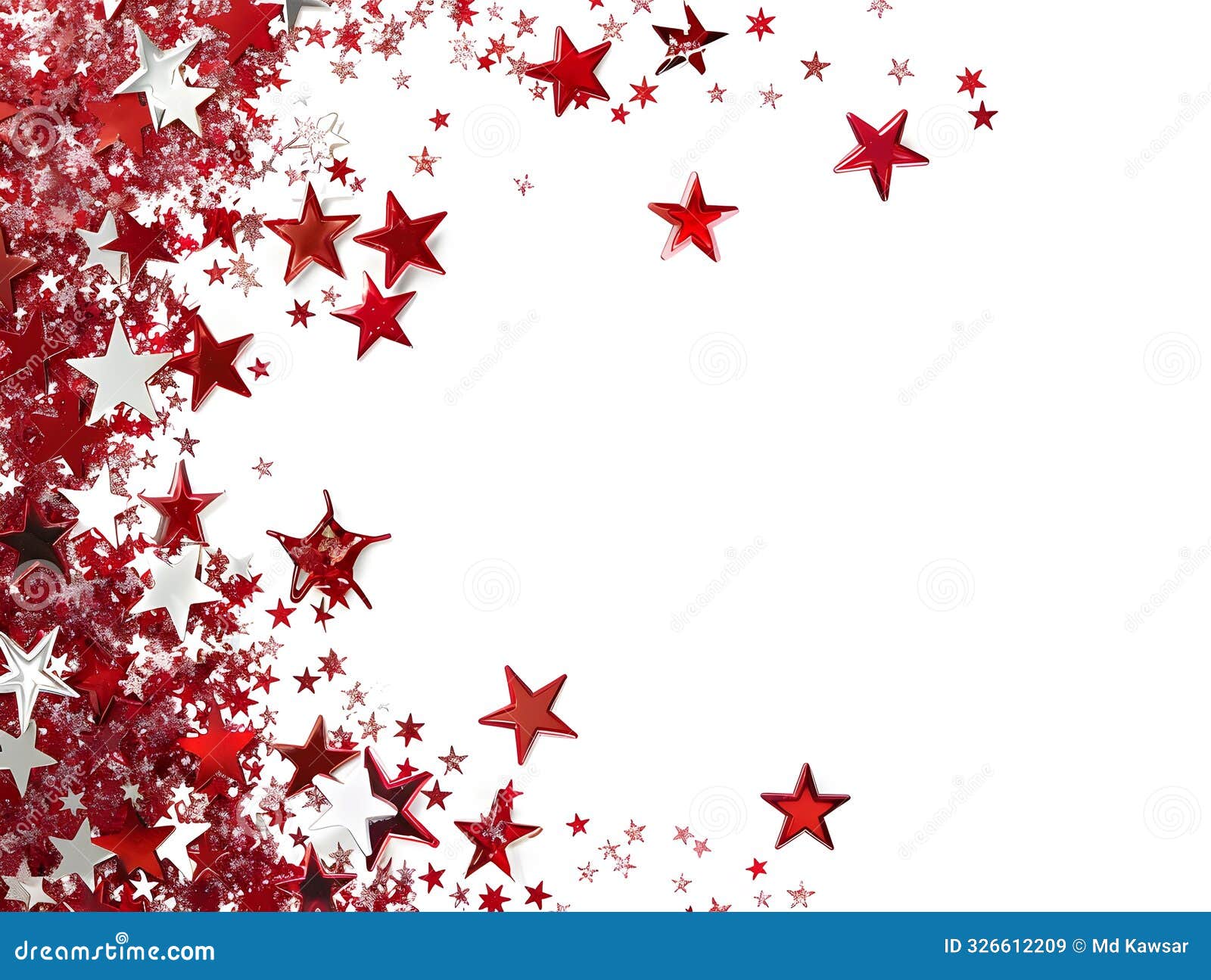 Red and White Star Border for Festive Design Stock Illustration ...