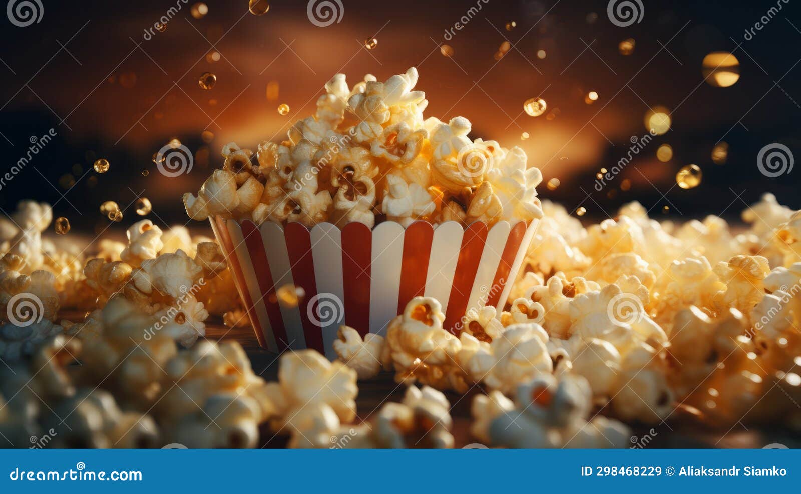 A Red and White Striped Container with Popcorn Stock Illustration ... A Red and White Striped Container with Popcorn Stock Illustration ...