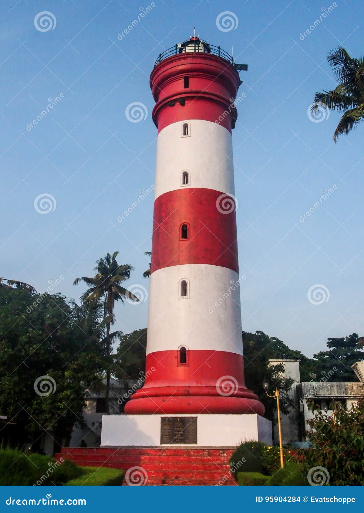 Alleppey Lighthouse stock photo. Image of maritime, nature - 95904284