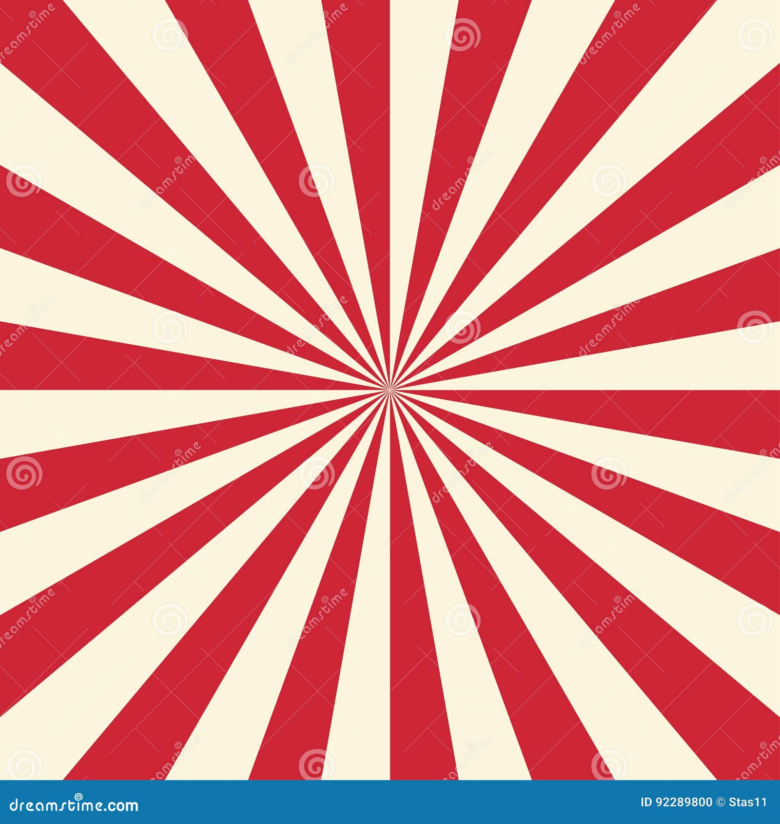 Red and White Sun Rays Background. Vector Illustration Stock Vector ...