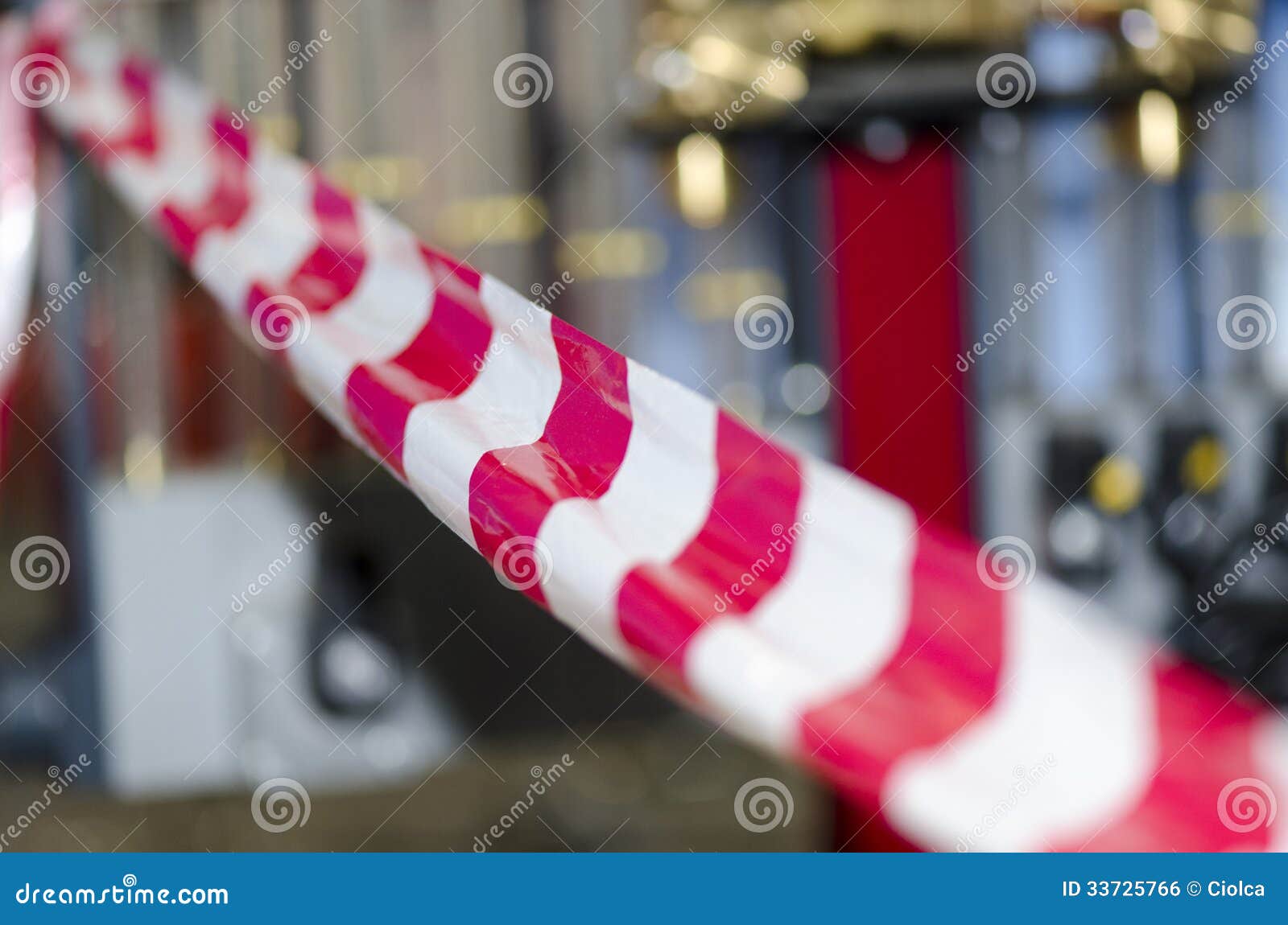 Red and white tape stock photo. Image of cross, cordon - 33725766