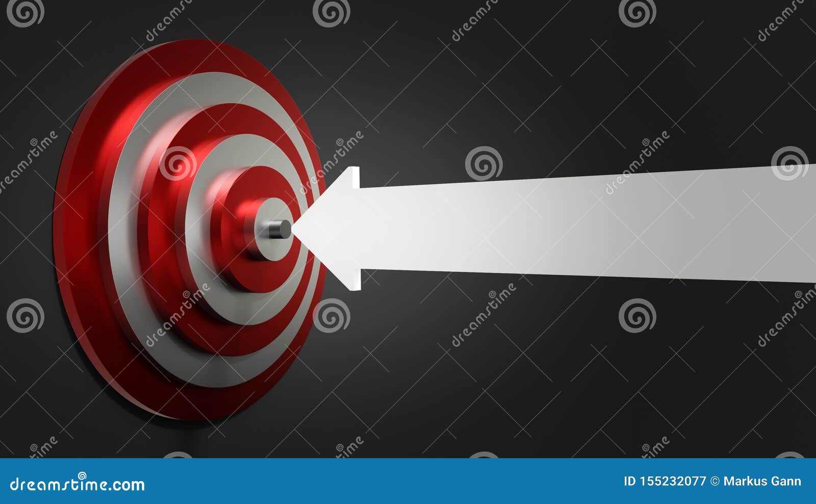 Red White Target With Arrow Royalty-Free Cartoon | CartoonDealer.com ...