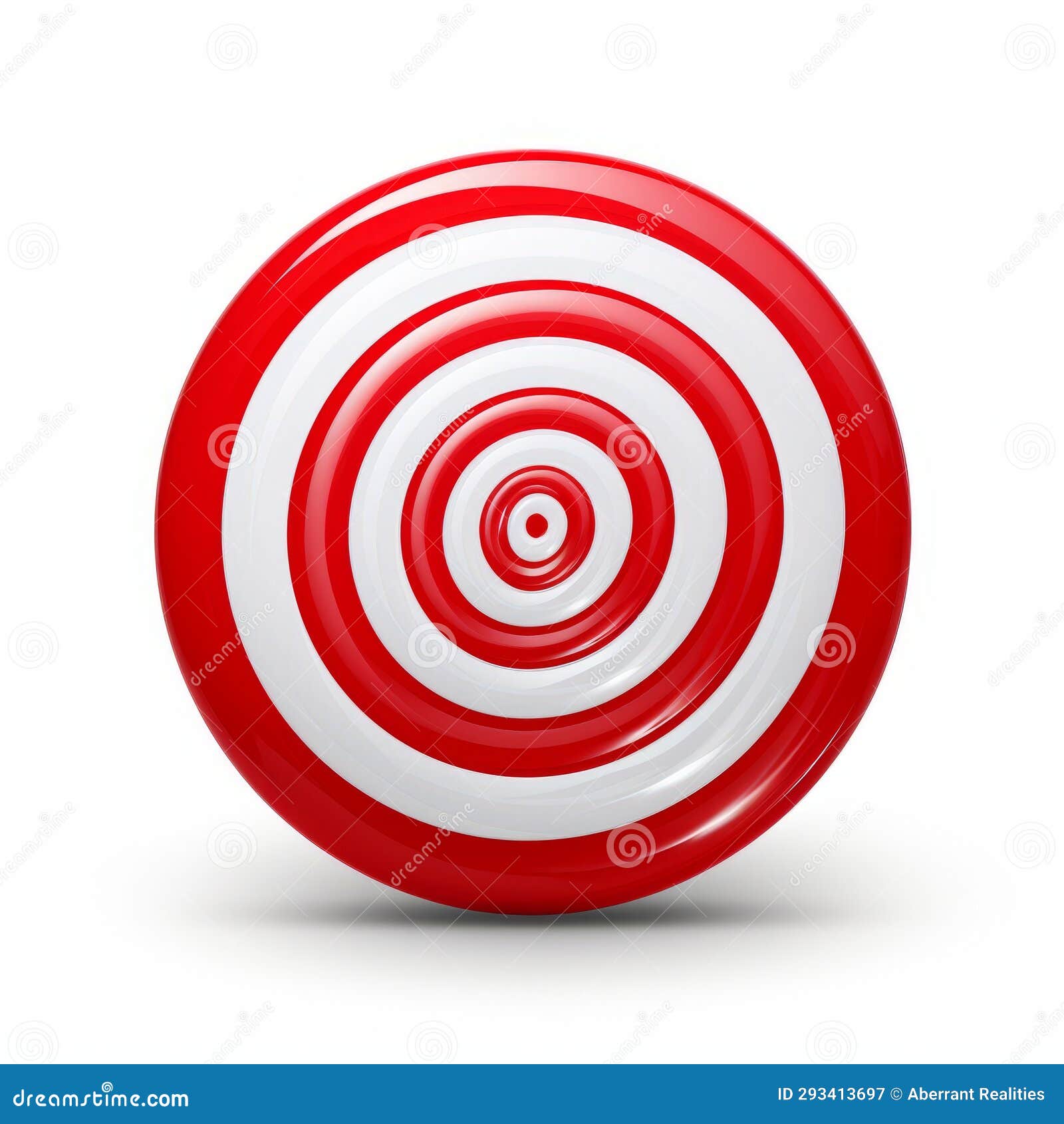 A Red and White Target on a White Background Stock Illustration ...