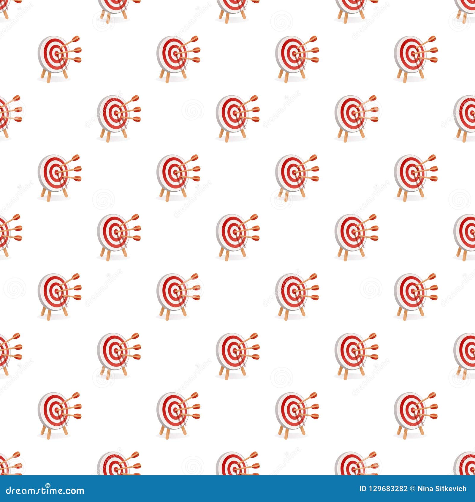 Cartoon Target Seamless Pattern Stock Illustrations – 463 Cartoon ...