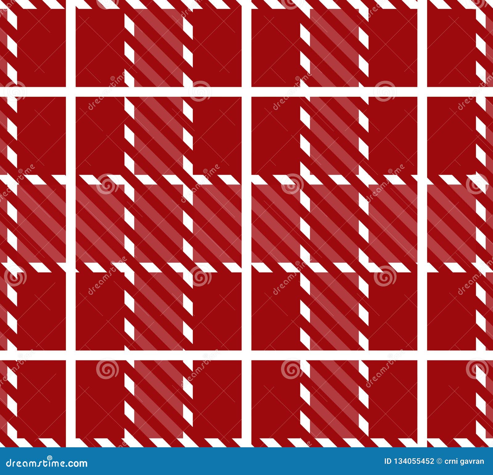 Red and White Tartan Plaid Pattern.Vector Illustration Stock ...