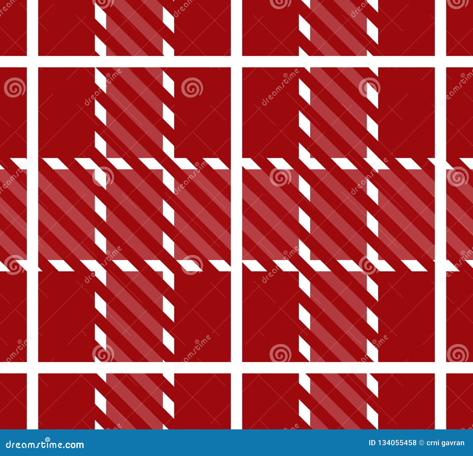 Red and White Tartan Plaid Pattern.Vector Illustration Stock ...