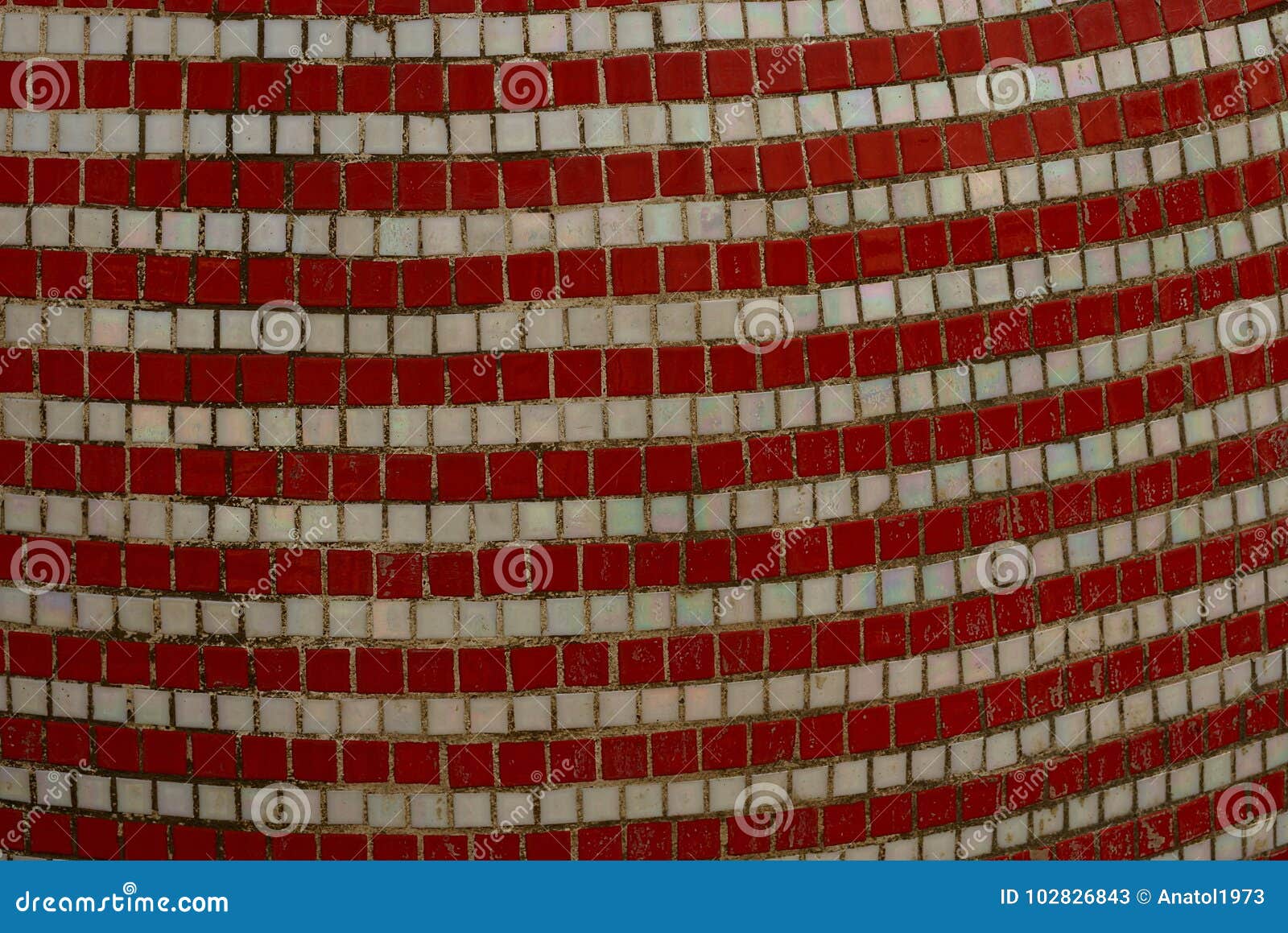 Red White Texture of Ceramic Square Tiles on the Wall Stock Image ...