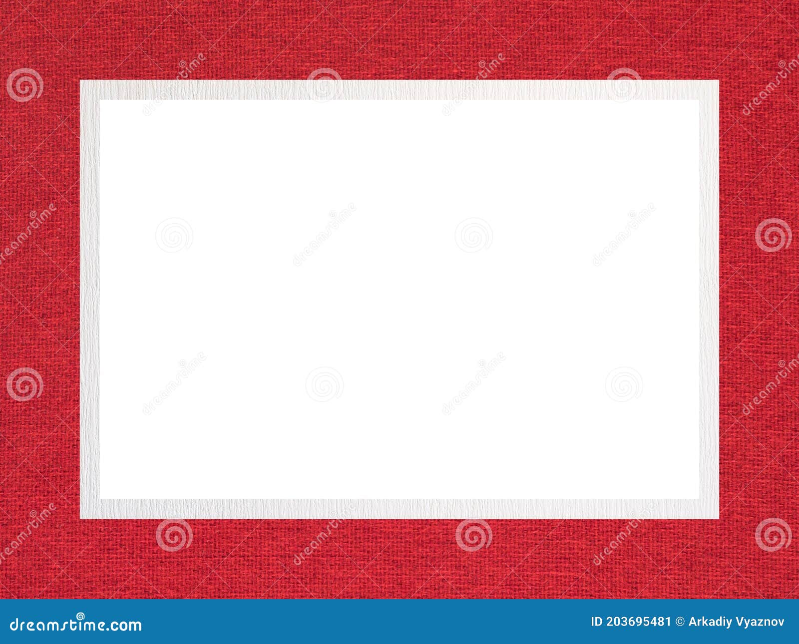 Red and White Textured Decorative Rectangular Frame Stock Image - Image ...