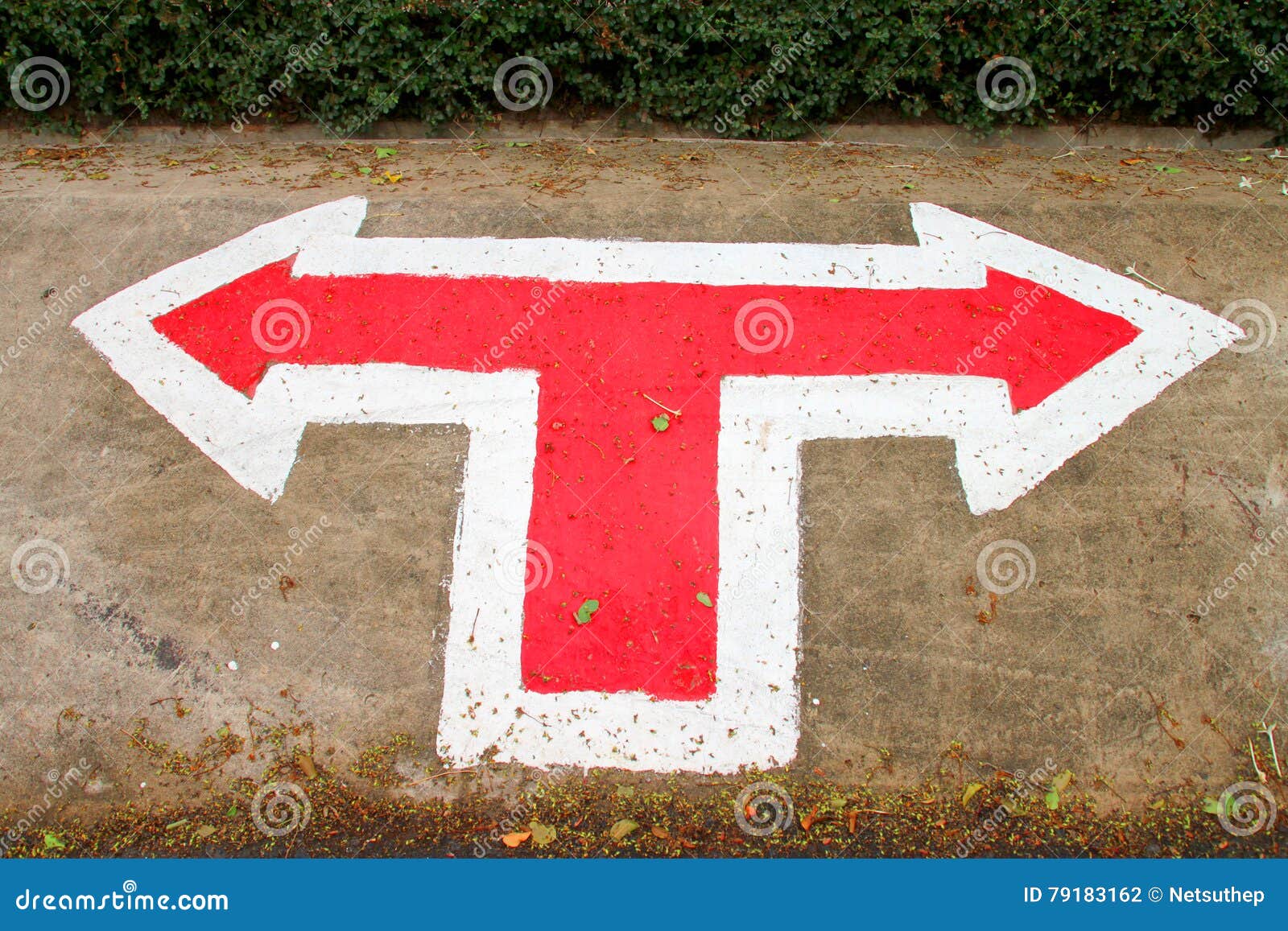 Red and White Traffic Arrow Warning Sign on Road Stock Photo - Image of ...