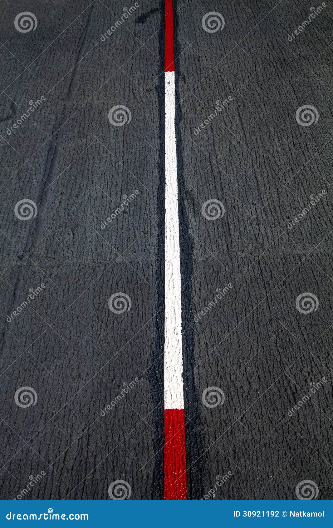 Red and White Traffic Lines. Stock Photo - Image of transport, scene ...