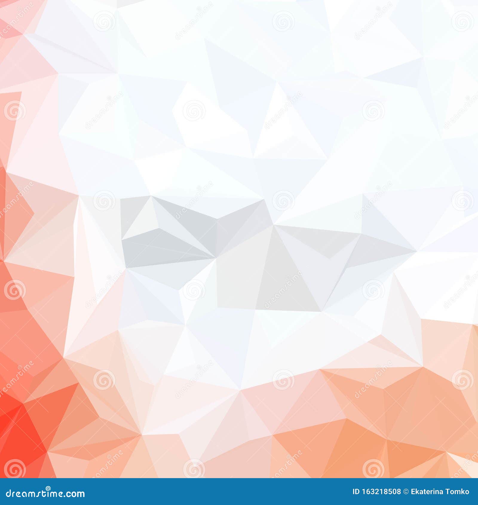 Red and White Triangle. Abstract Geometric Background. Polygonal Style ...