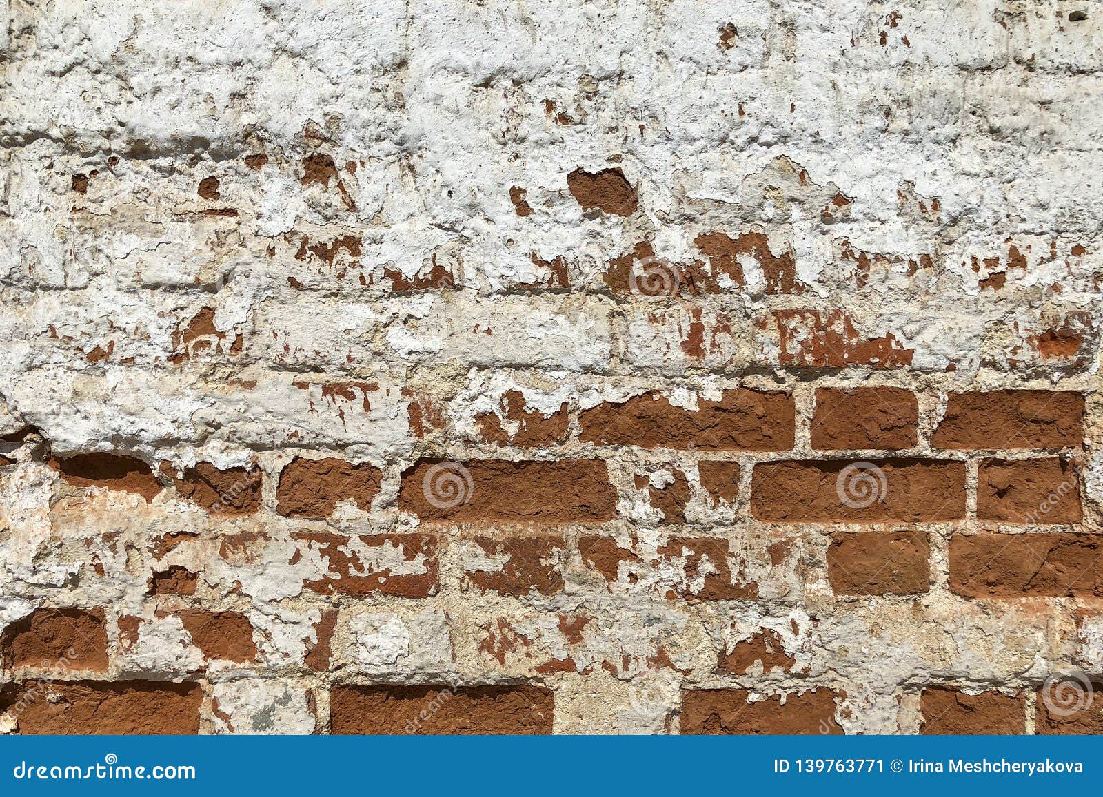 Red White Wall Texture. Brickwall Backdrop. White Red Stonewall Surface ...