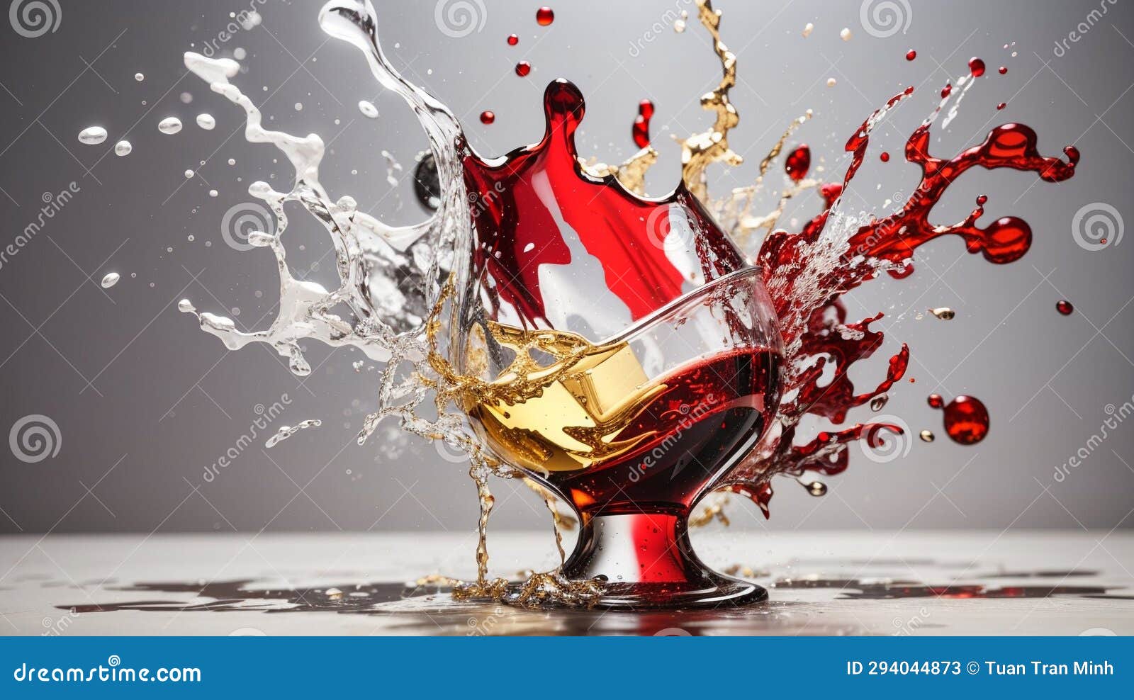 Red and White Wine Splash Cross Stock Illustration - Illustration of ...