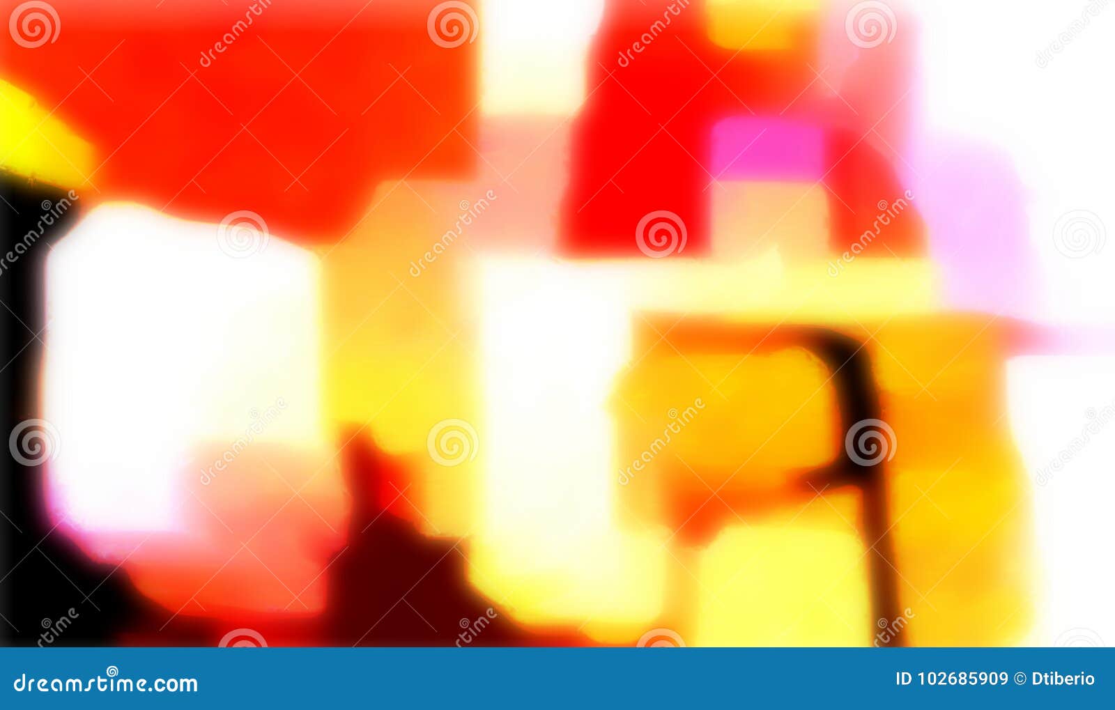 Red White Yellow Abstract Artwork Painting Stock Image - Image of ...