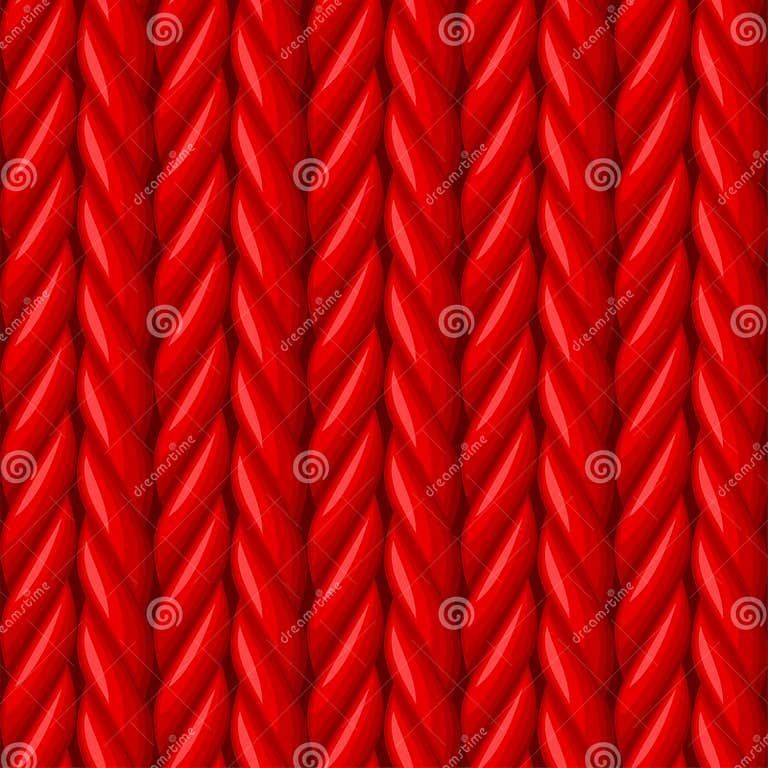 Red Whool Knitted Seamless Pattern Texture. Vector Stock Illustration ...
