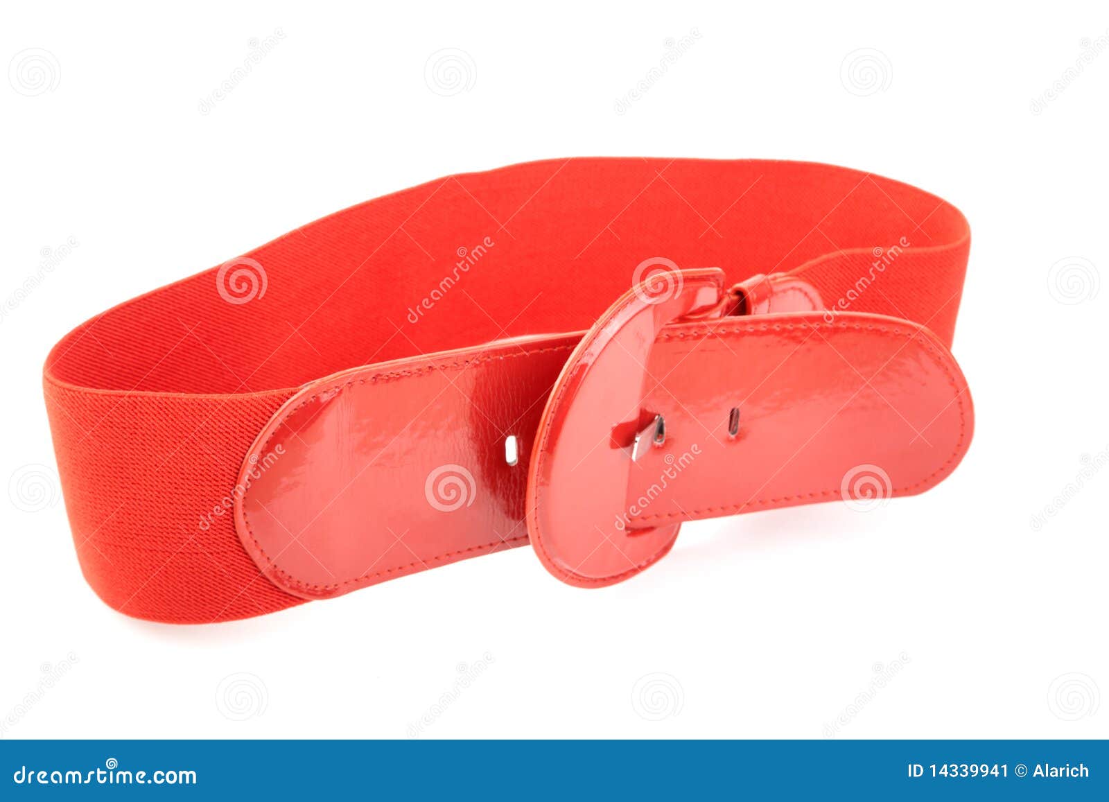Red wide female belt stock image. Image of chrome, personal - 14339941