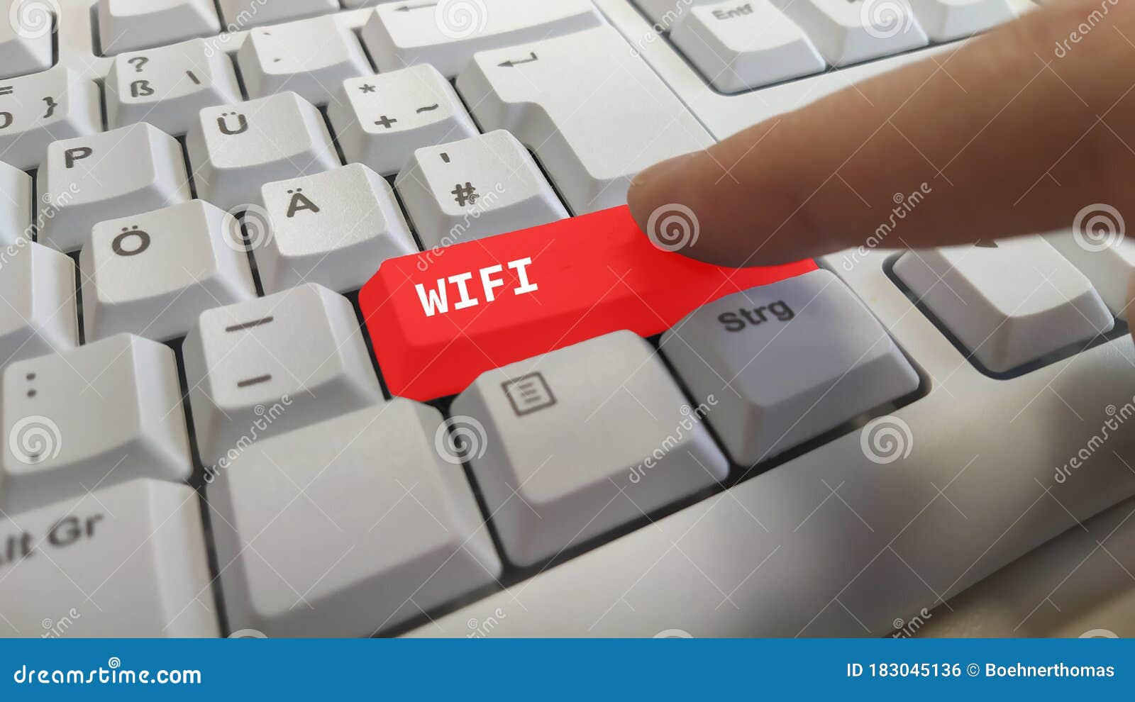 WiFi Button on a Computer Keyboard. Stock Photo - Image of pieces ...