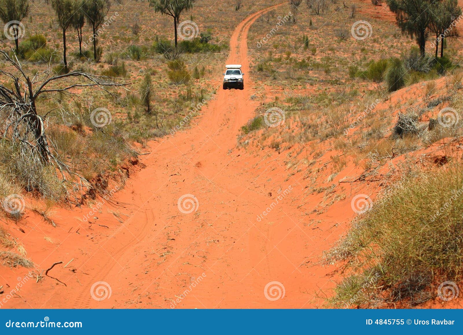 Red wild road stock image. Image of drought, ground, gravel - 4845755