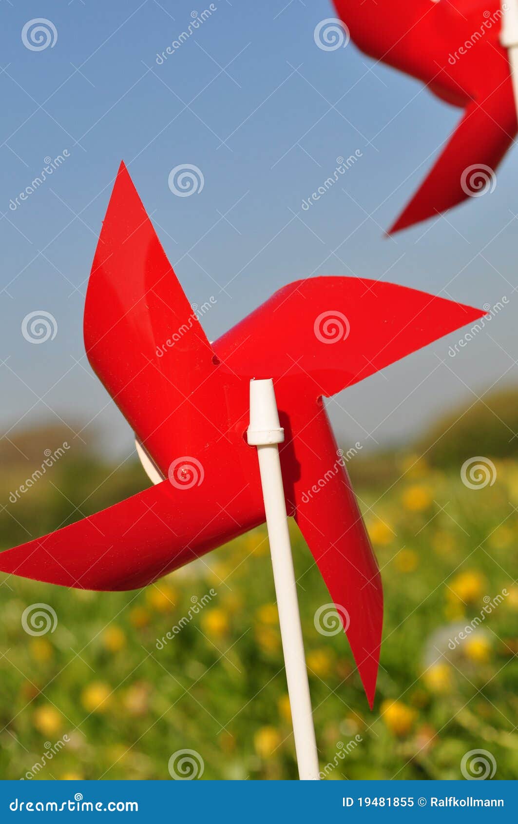 Red Wind wheel stock image. Image of energy, wind, windpower - 19481855