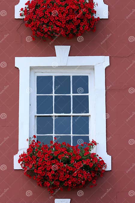 Red Window Beauty stock photo. Image of building, home - 459670