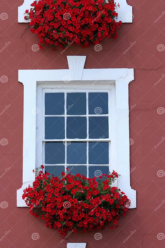 Red Window Beauty stock photo. Image of building, home - 459670